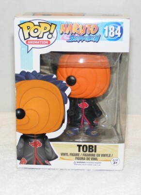 NIB FUNKO POP SHONEN JUMP NARUTO SHIPPUDEN TOBI # 184 VINYL FIGURE | eBay