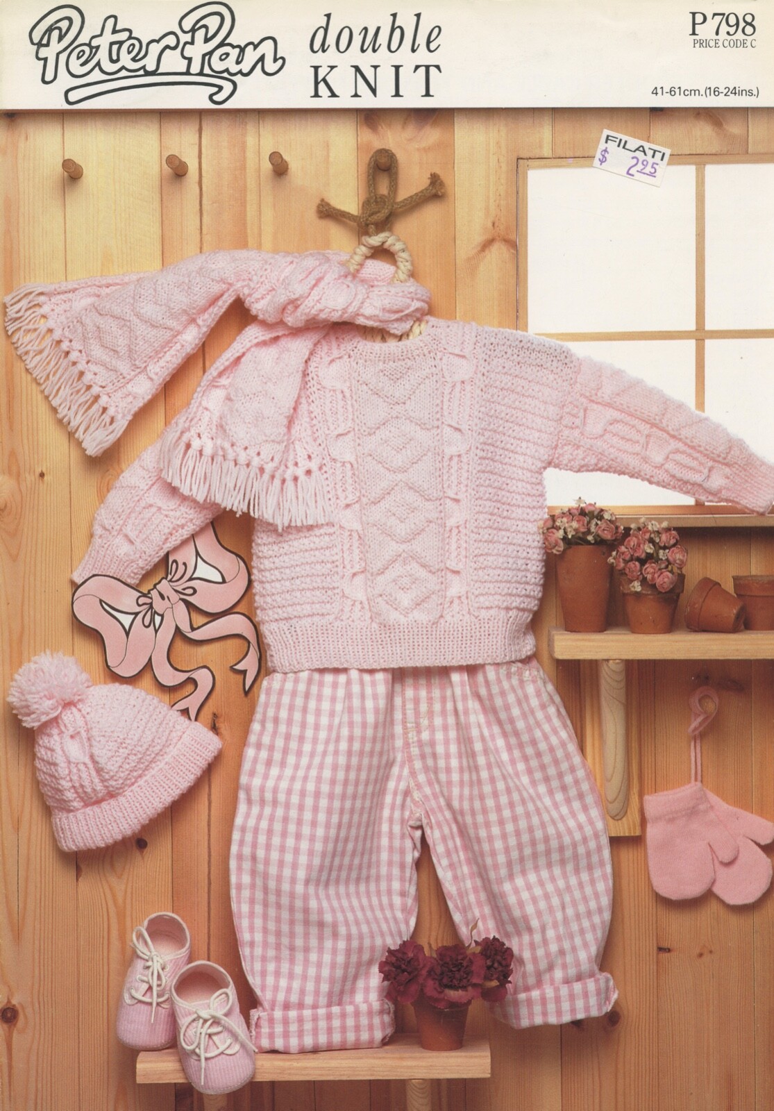 Peter Pan Knitting Pattern P798 DK Baby Toddler Sweater, Hat & Scarf 0 ...