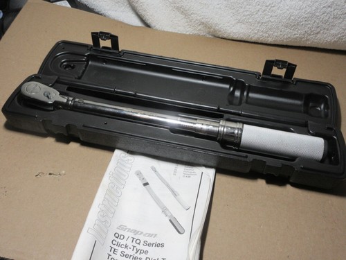 Snap-on 3/8" SAE Adjustable Click-Type Flex-Head Torque Wrench QD2FR75B ...