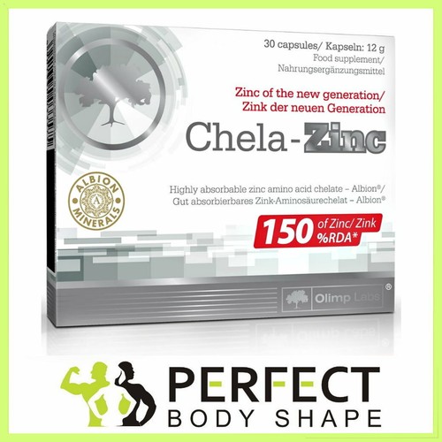 OLIMP CHELA-ZINC 30 CAPS CHELATED ALBION CYNK HEALTHY TEETH SKIN NAILS ...