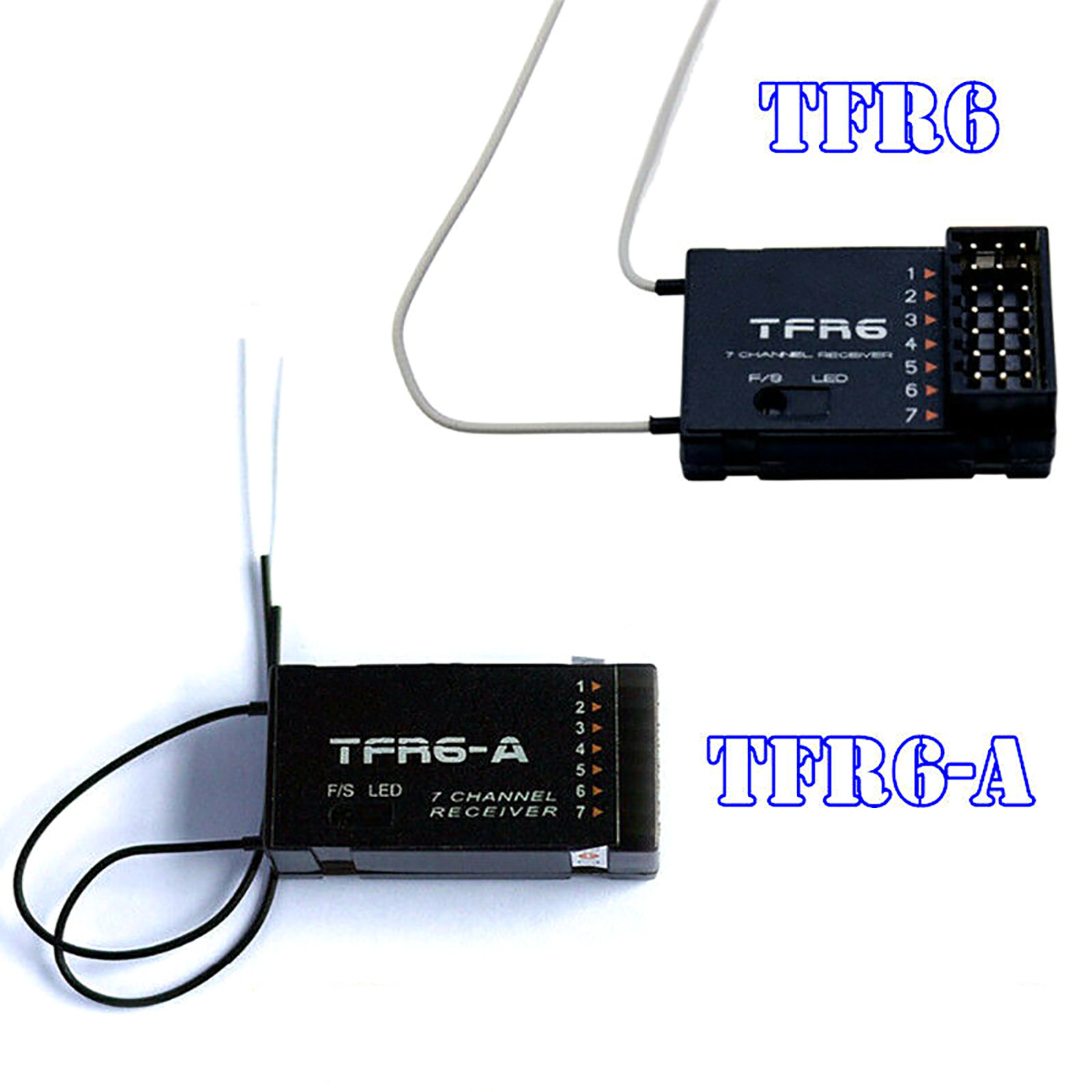 For Futaba FASST FrSky TF Module TFR6 TFR6-A 7 Channel 2.4G Receiver ...