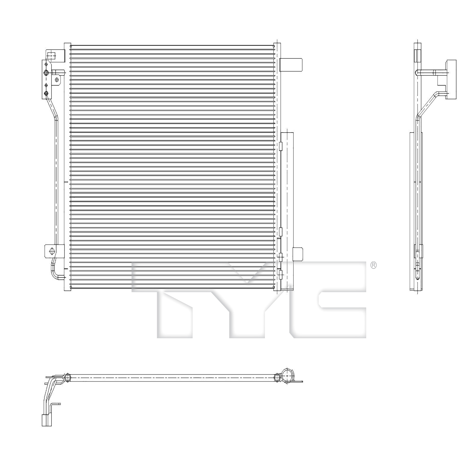 NEW AC CONDENSER FITS 2022-2023 JEEP GRAND CHEROKEE L- OEM # 68377850AA ...