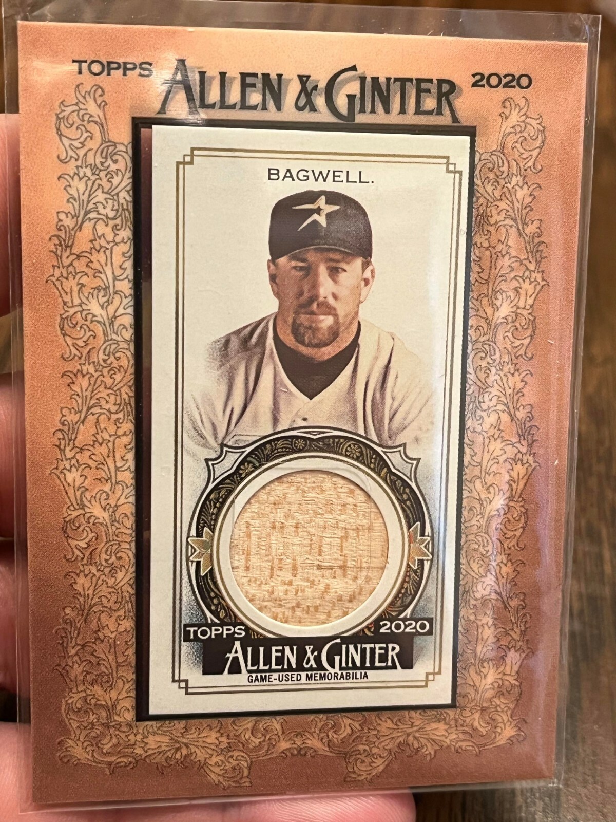 JEFF BAGWELL 2020 ALLEN & GINTER FRAMED HOUSTON ASTROS HOFER GAME USED ...
