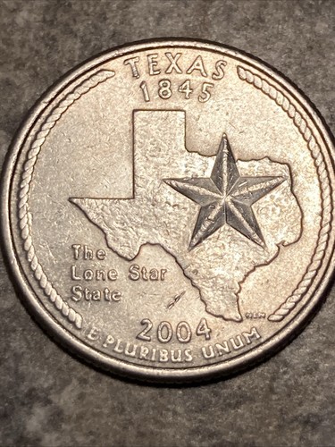 Very Rare 2004-P TEXAS STATE QUARTER WITH ERRORS DIE BREAK | eBay