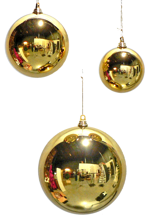 50MM Shiny Gold Plastic Ball Ornaments Christmas Tree Decorations Bulk ...