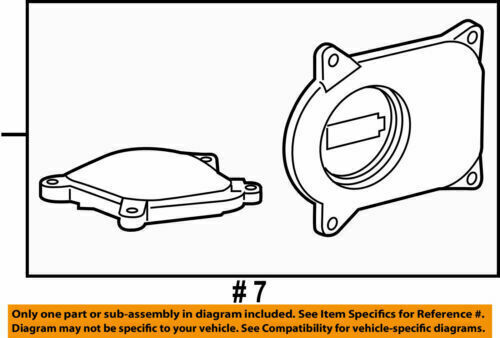 OEM BMW F25 F26 HEADLIGHT LED FAN COVER RIGHT REPAIR KIT 63117401166 ...