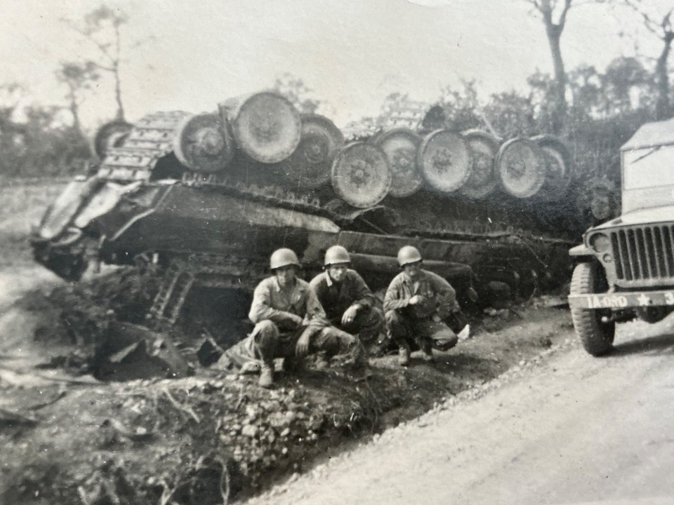 ww2 US photo of knockout heavy german tank | eBay