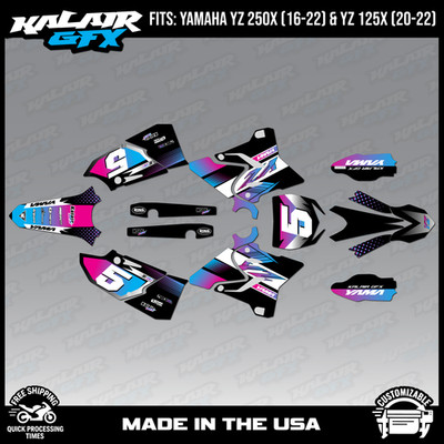 Graphics Kit for Yamaha YZ250X (2016-2022) and YZ125X (2020-22) Turbo ...