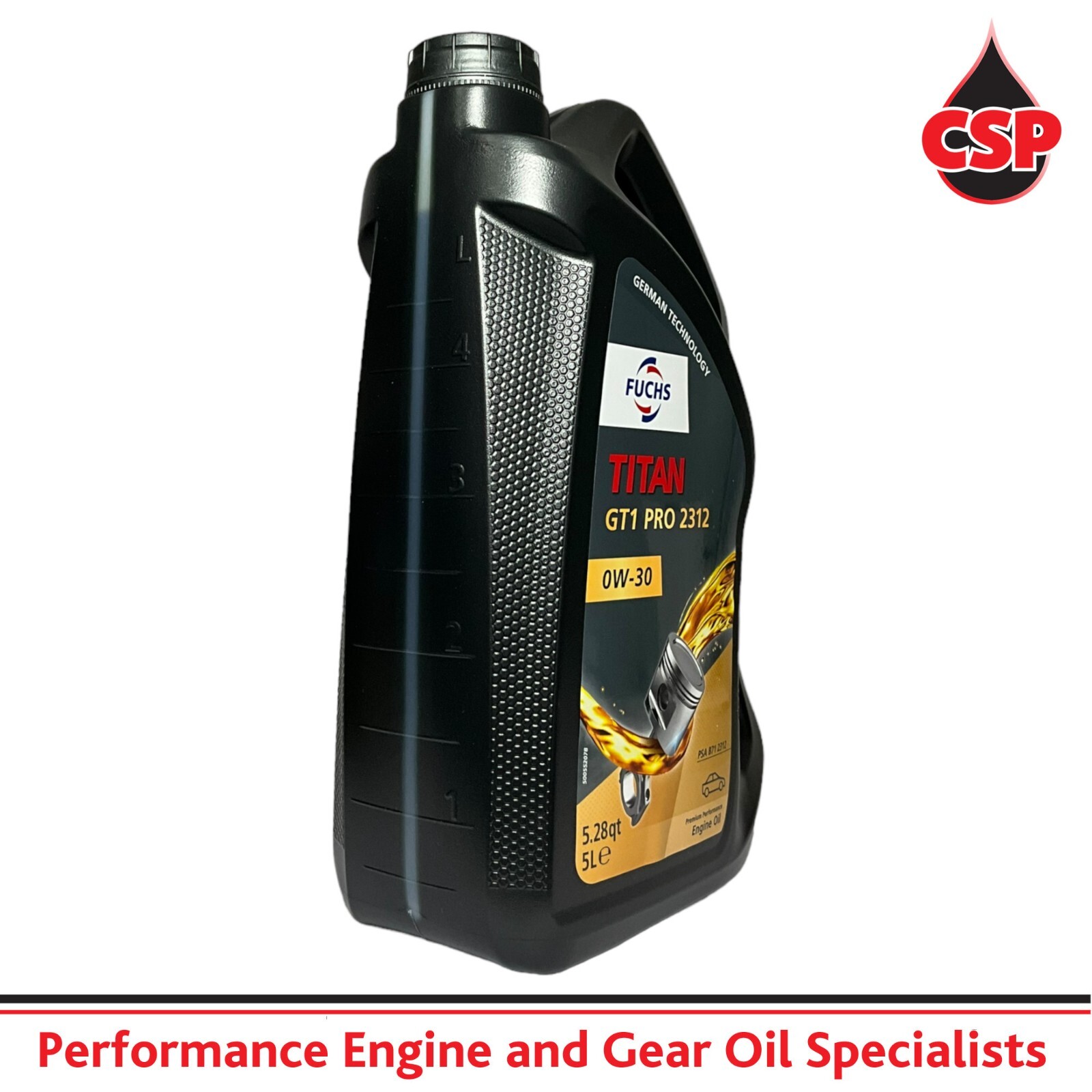 Fuchs Titan GT1 Pro 2312 0W30 Oil Peugeot Citroen PSA B71 2312 Approved ...