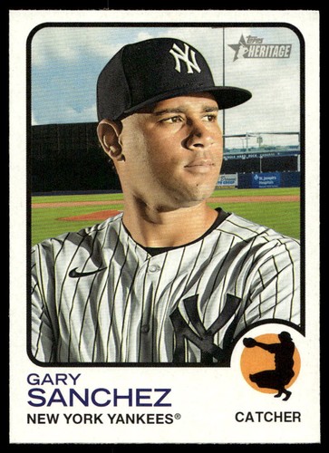 2022 Topps Heritage 258 Gary Sanchez New York Yankees Baseball Card | eBay