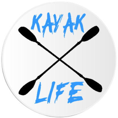 Kayak Life - 25 Pack Circle Stickers 3 Inch - Paddle Water Sport Hobby ...