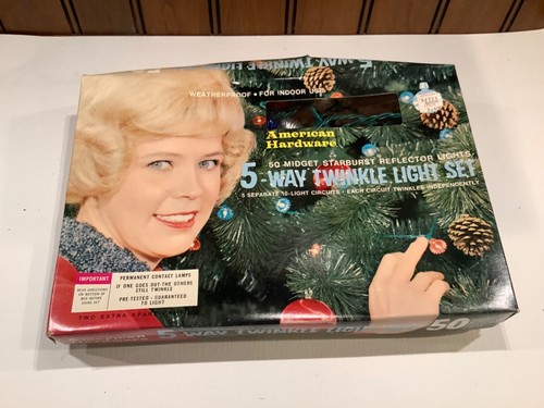 Vintage TWINKLE LITE Christmas LIGHT Set in Original Box | eBay