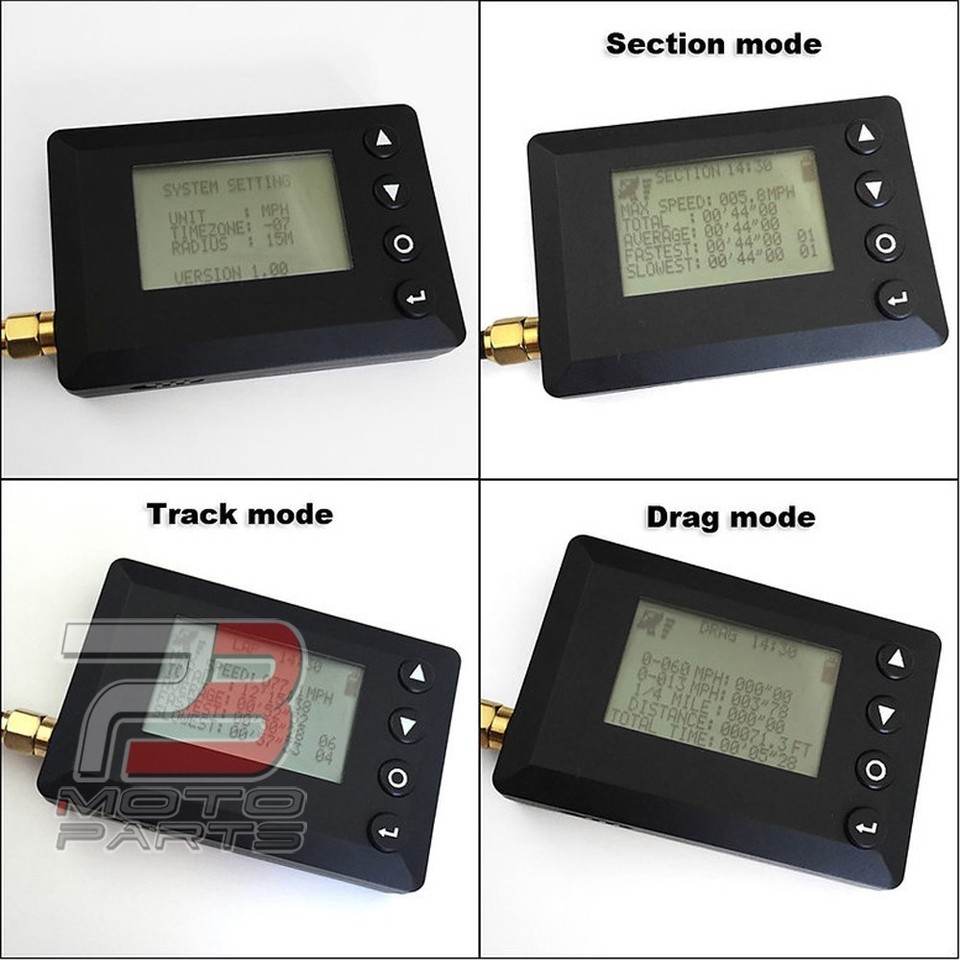 Cheetah 10Hz GPS LAP TIMER FOR GOKART AUTOMOTIVE MOTORCYCLE QUARTER ...