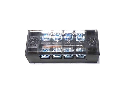 BBT Heavy Duty 15 amp 4 Position Terminal Block w/Clear Safety Cover | eBay