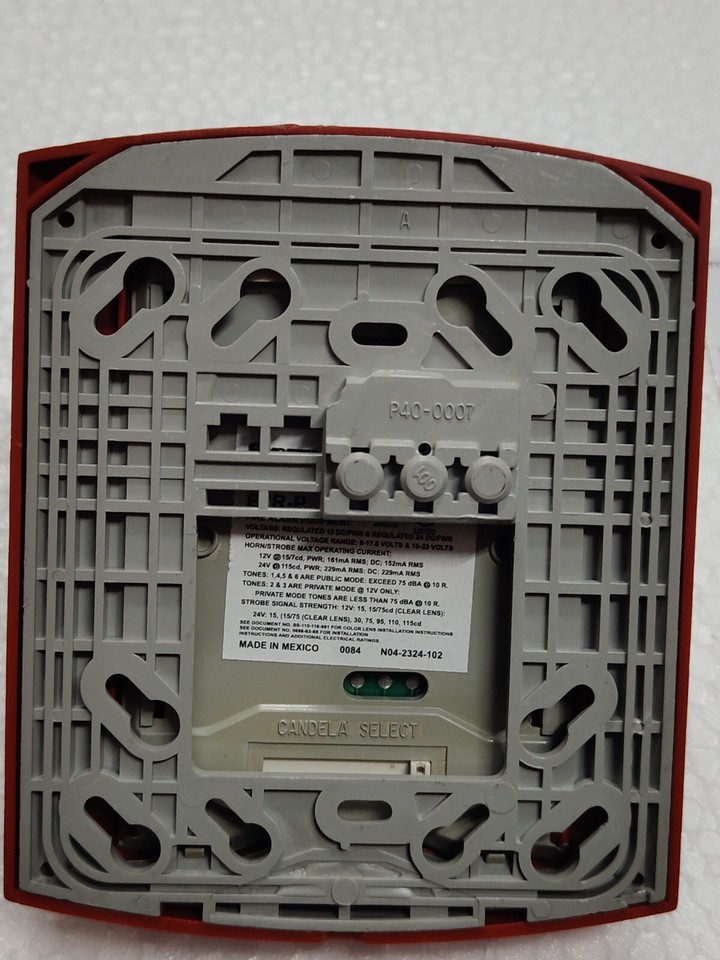 System Sensor P2R Fire Alarm Horn Strobe Red Wall Mount P2R | eBay