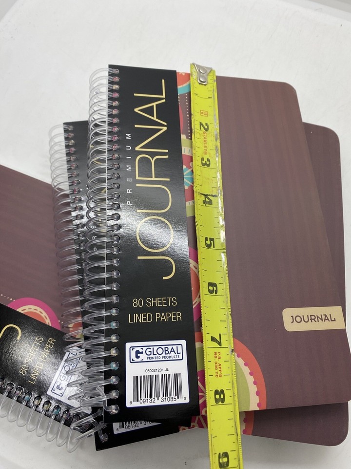 5x8 Spiral Notebook 80 Sheets Journal Lot of 4 Lined Paper Office ...