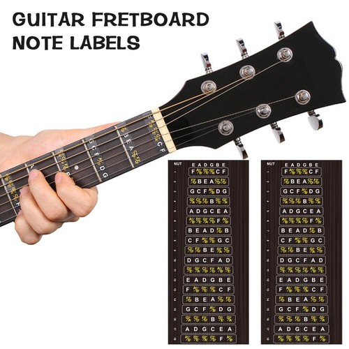2PCS Guitar Fretboard Note Labels Scale Fretboard Stickers GX Fast ...