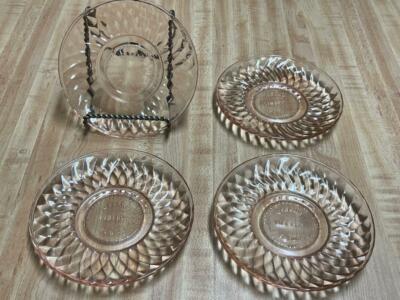 GEORGE URBAN MILLING Co Liberty Flour BUFFALO, N.Y. PINK 4 PCS ...