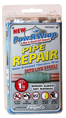 POW-R PATCH EPOXY REPAIR KIT HOME POOLS PIPES DRAIN ROOF GUTTER BOAT ...