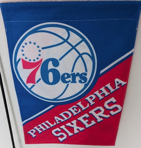 Philadelphia 76ers - NBA - New 2-Sided 12 X 18 inch Mini Garden Flag or ...