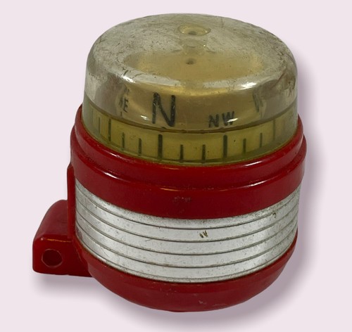 Vintage Auto Bike Compass Car Red & Chrome Airway Automobile | eBay