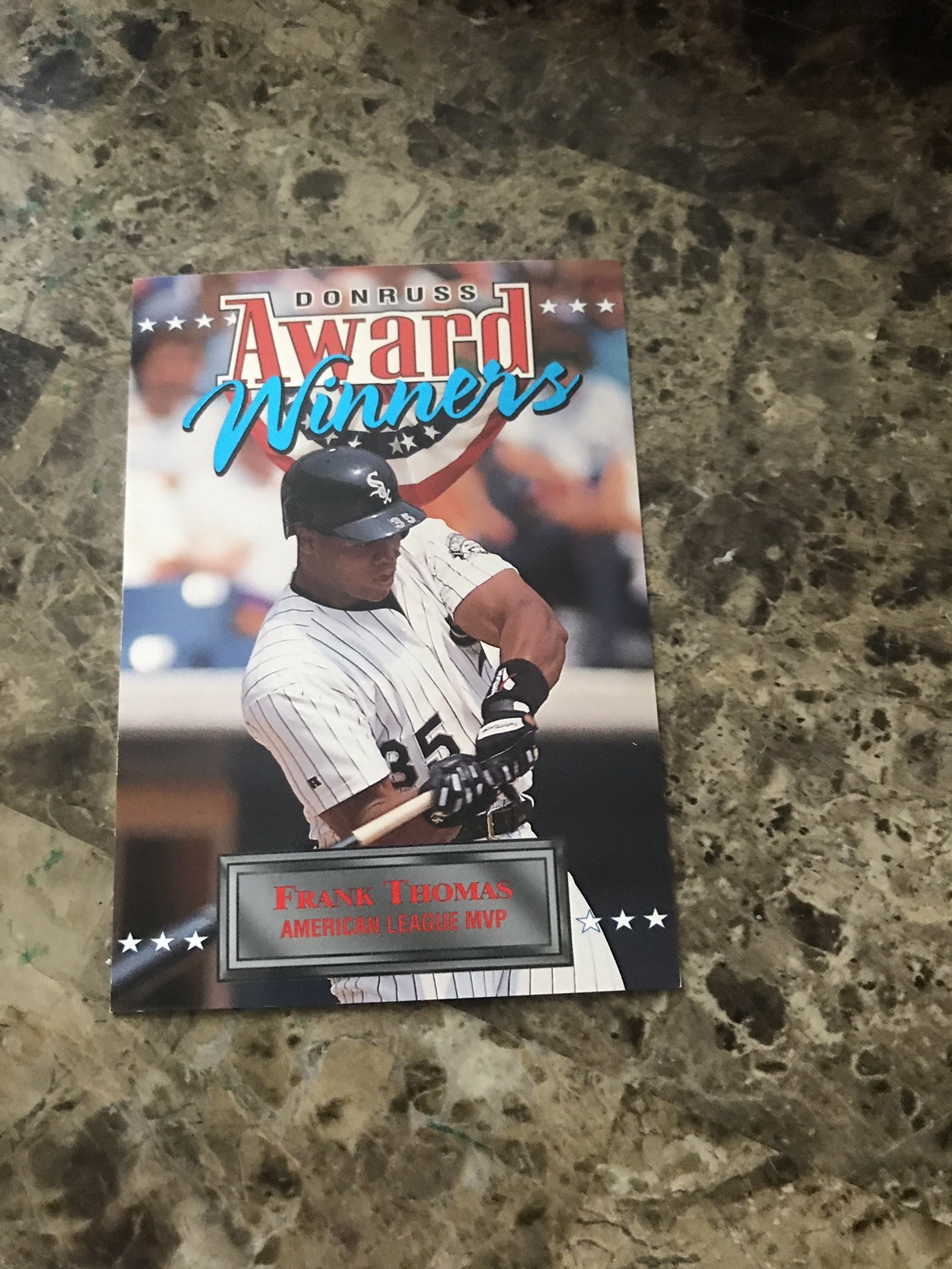 1993 DONRUSS BASEBALL FRANK THOMAS AWARD WINNERS JUMBO CARD #ED /10000 ...