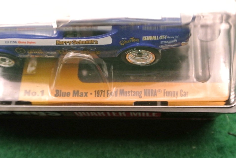 AUTO WORLD Slot Car BLUE MAX 1971 Mustang NHRA Funny Car - Legends NEW ...