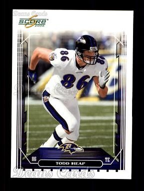 2006 Score #22 Todd Heap Ravens Arizona St 8 - NM/MT | eBay
