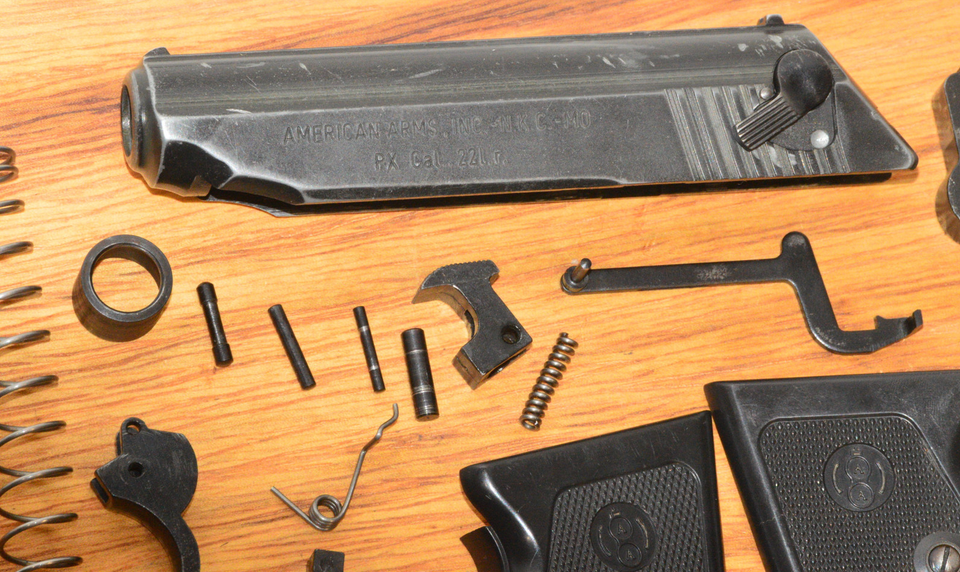 American Arms PX22 22LR parts slide safety firing pin extractor Erma ...
