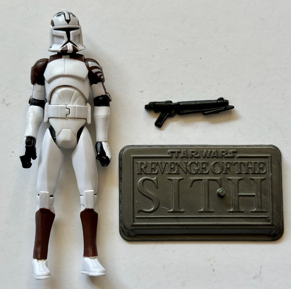 Star Wars Wolf Pack Clone Trooper Action figure 2008 3.75 Hasbro Clone ...