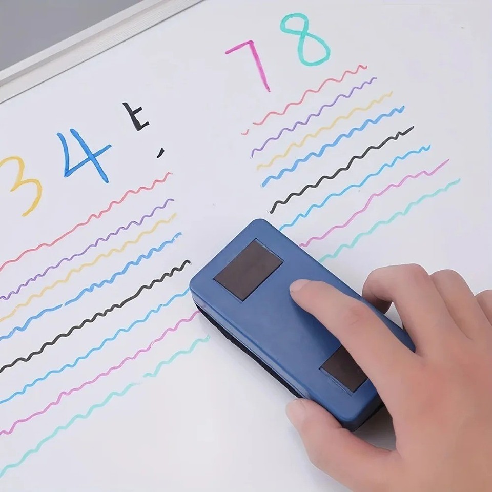 8 Colour Magnetic White Board Marker Pens Pen Dry Eraser Easy Wipe ...
