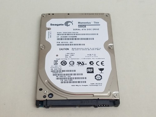 Lot Of 10 seagate Momentus Thin ST500LT012 500 GB 2.5 " SATA III Unità ...