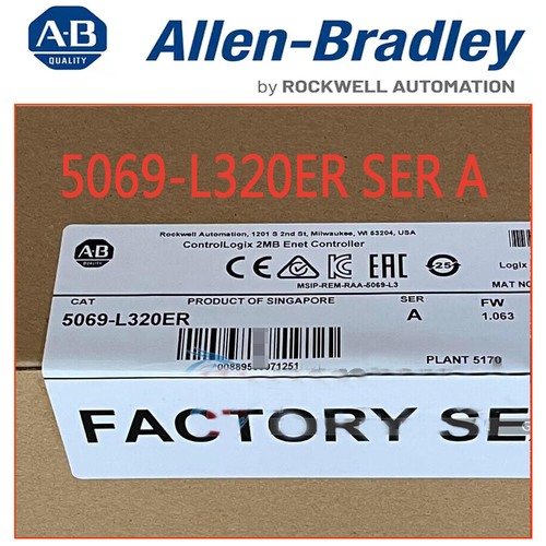 New Sealed Allen-Bradley 5069-L320ER CompactLogix 5000 2MB Enet ...