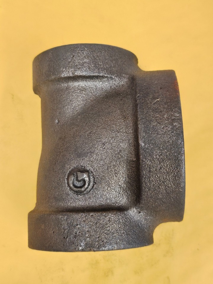 1-1/2" x 1-1/4" x 2" Cast Iron TEE Bullhead Threaded-Class 125 Made in ...