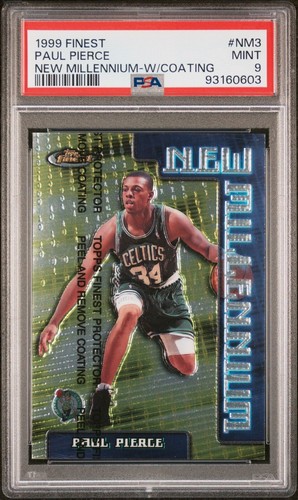 1999 TOPPS FINEST PAUL PIERCE NEW MILLENNIUM #/1500 *GRADED PSA MINT 9 ...