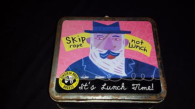 "EINSTEIN BROS. BAGELS" TIN LUNCH BOX 2001 “SKIP ROPE NOT LUNCH” | eBay