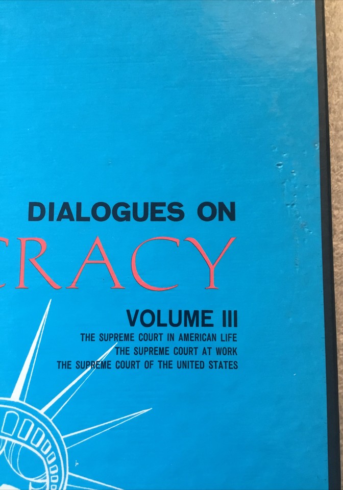 Dialogues on Democracy Vol 3 (1968, 33 RPM) Vinyl Record Box Set ZERO ...