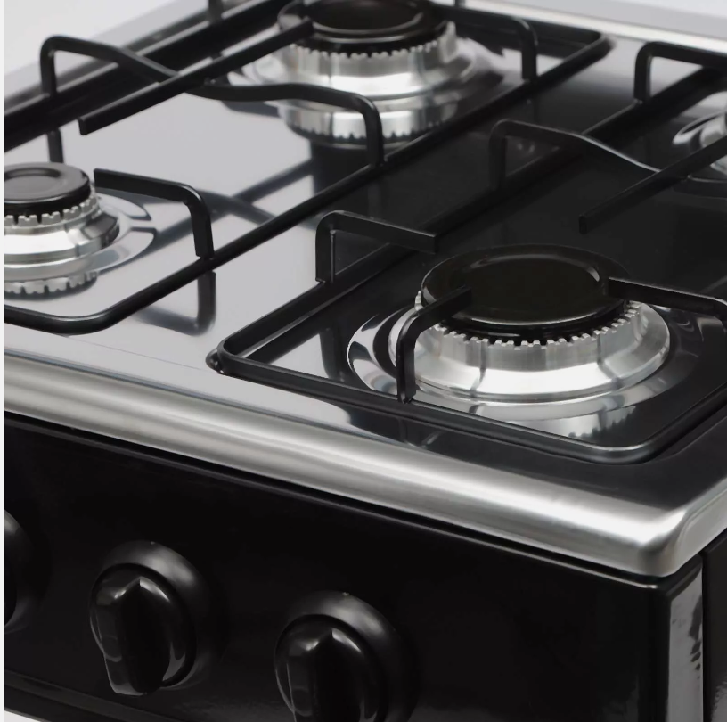 Boko 4-Burner Adjustable Tabletop Gas Stove with Lid and Legs perfect ...