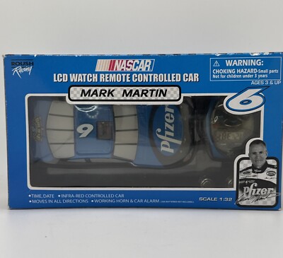 Mark Martin #6 Pfizer Nascar LCD Watch Remote Car 1:32 Scale | eBay