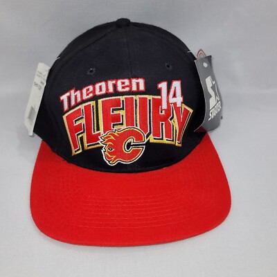 Calgary Flames Vintage #14 Theoren Fleury NHL Hockey Hat Starter Cap w ...