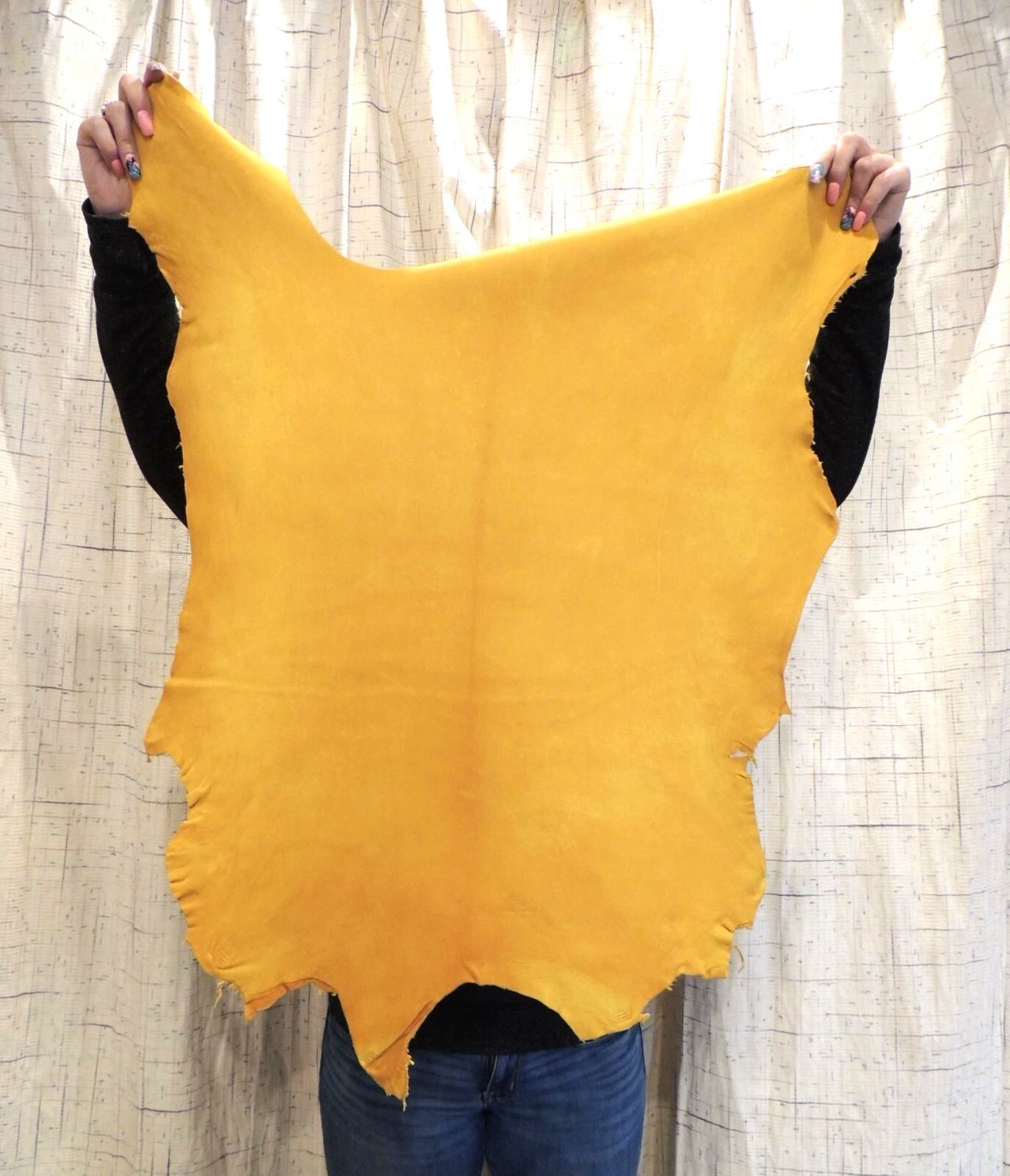 GOLD BUCKSKIN Leather Hide for Native Crafts Taxidermy SCA LARP Skin ...