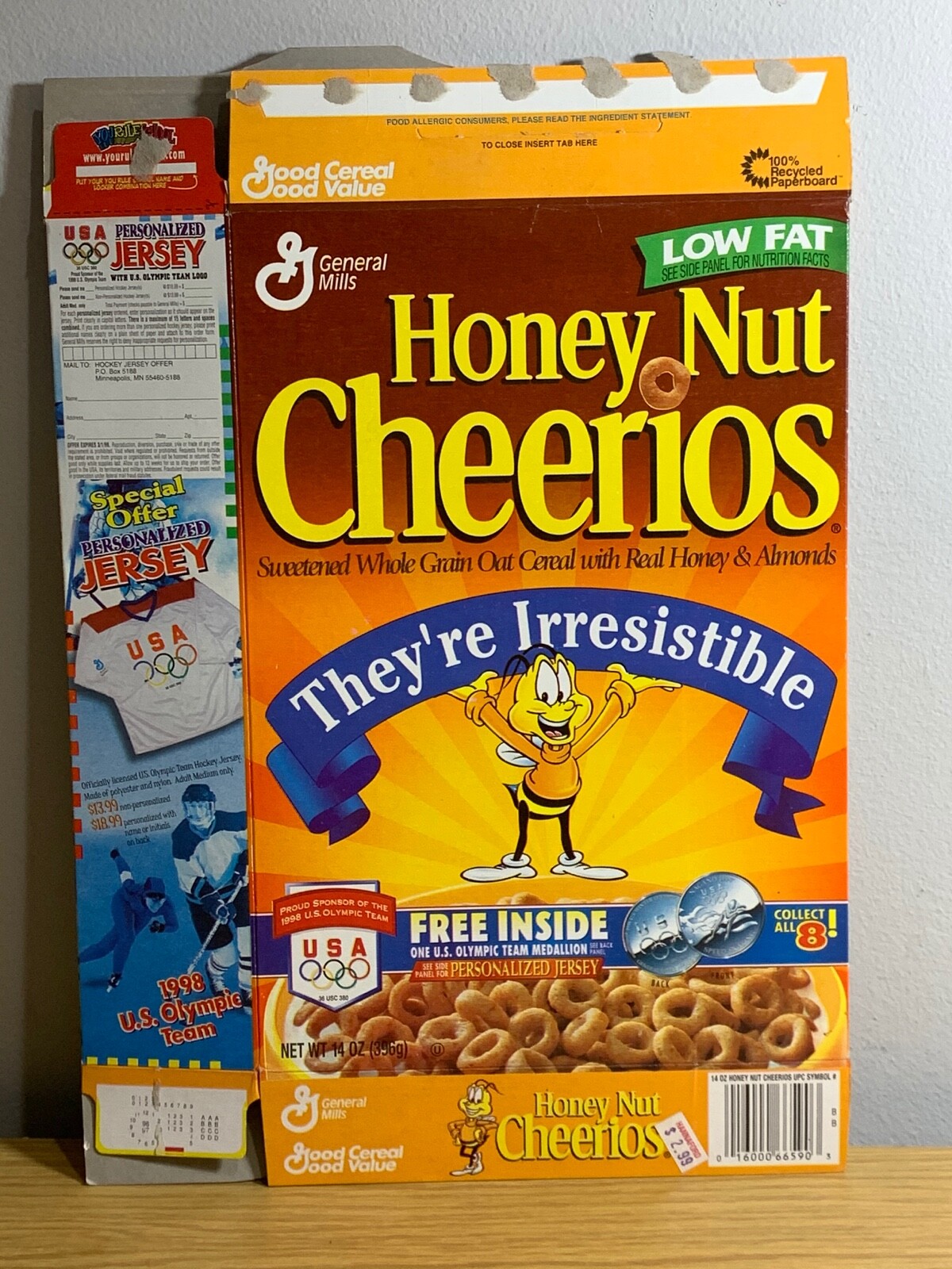 Honey Nut Cheerios Cereal Box