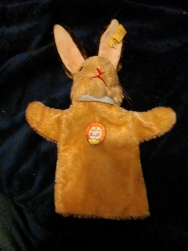 1940's-1950's Steiff Original Rabbit Hand Puppet In Excellent Condition ...
