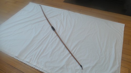 Vintage Aldred London Vintage Longbow Selfbow 1850 Yew with Horn tips ...