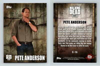 Pete Anderson #C-16 The Walking Dead Season 5 Topps 2016 Character ...