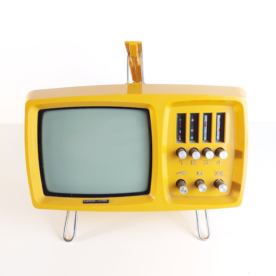 Vintage Mini Telelvision Space Age Design CRT Tv Videoton Mini-Vidi ...
