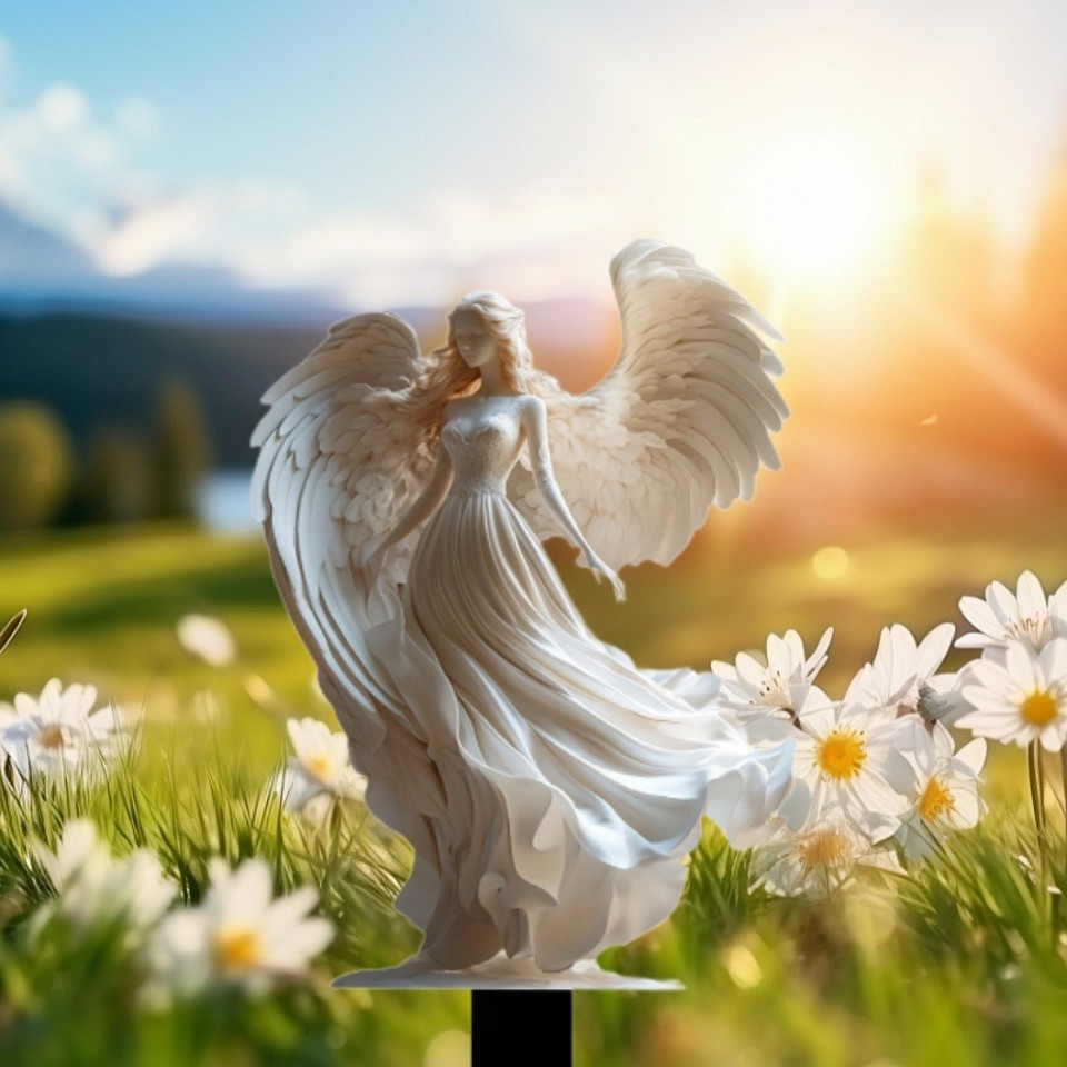 Angel Garden Stake Angel Sign Gift Decorative Collection Pathway Decor ...