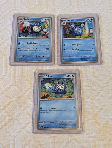 Pokémon TCG 151 - Poliwrath Set- Uncommon - 60 & 61 & 62 / 165 | eBay ...