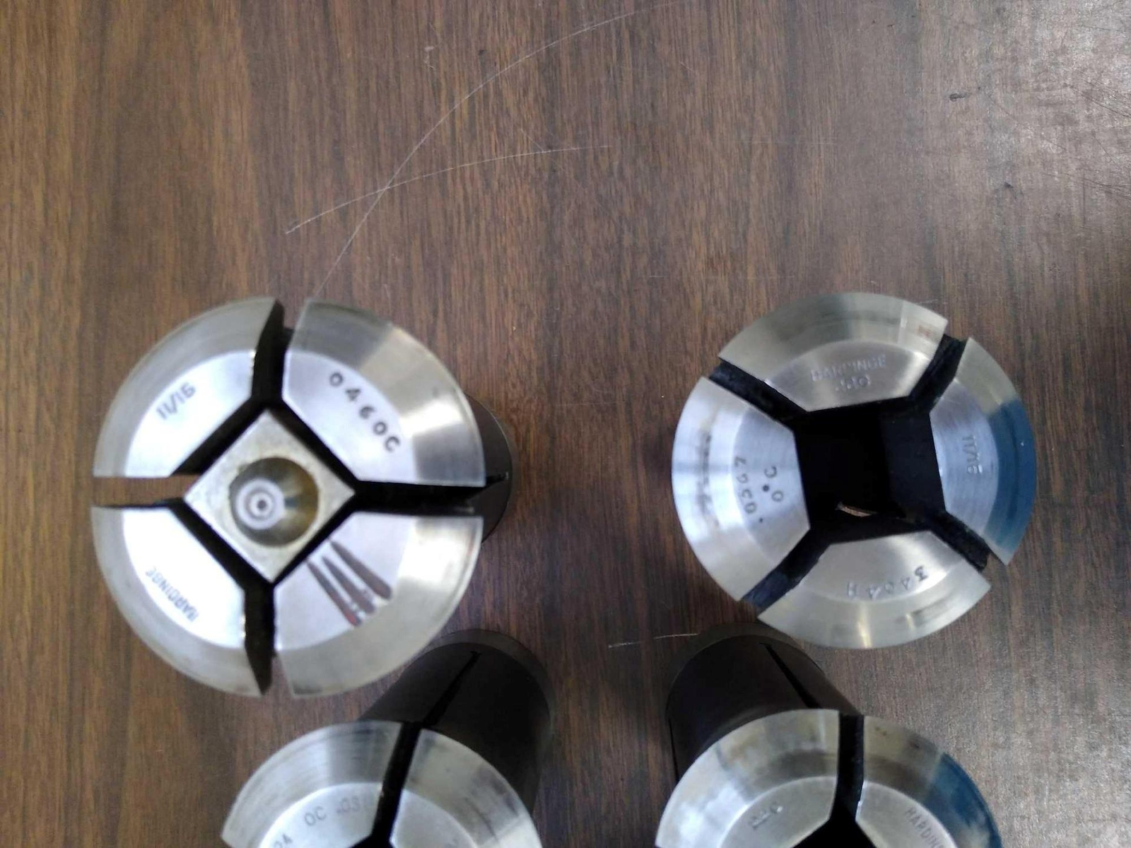 (10) Hardinge #22C Collets Square, Hex & Round Brown & Sharpe Screw ...