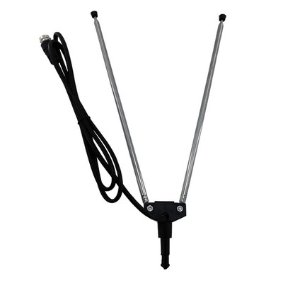 Rabbit Ear Digital Hd Vhf Uhf Ready Tv Antenna W Coax